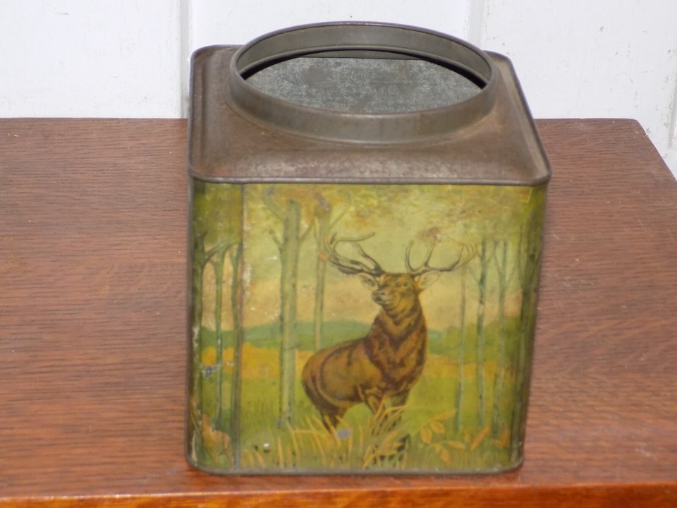 Vintage Stag Tobacco Pipe Tin Missing Top | eBay