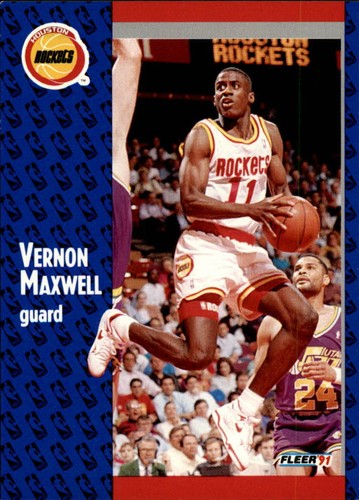 1991-92 Fleer Houston Rockets Basketball Card #76 Vernon Maxwell | eBay