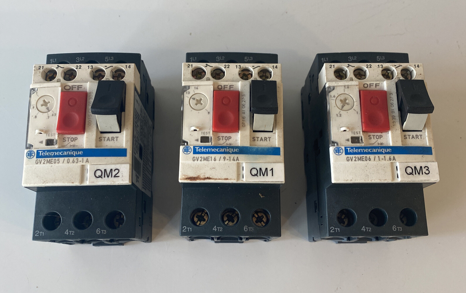 GV2-ME16 GV2-ME05 GV2-ME06 Telemecanique Motor Circuit Breaker Breakers ...