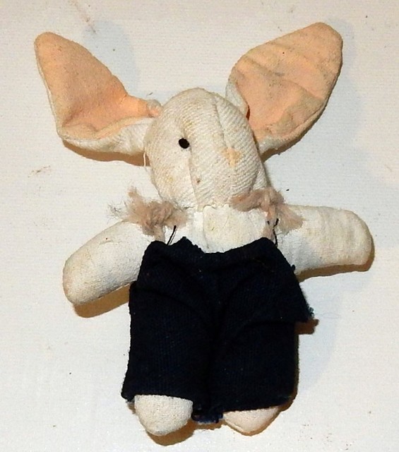 Adorable Vintage Hand Made 4.5" Miniature Cloth Bunny Rabbit | eBay
