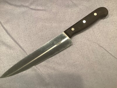 Vintage R.H.Forschner Victorinox 12” Stainless Steel Butcher Knife Wood ...