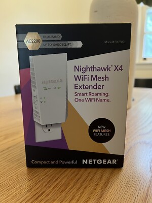 NETGEAR EX7300-100NAR White Plug-In WiFi Range Extender (Renewed ...