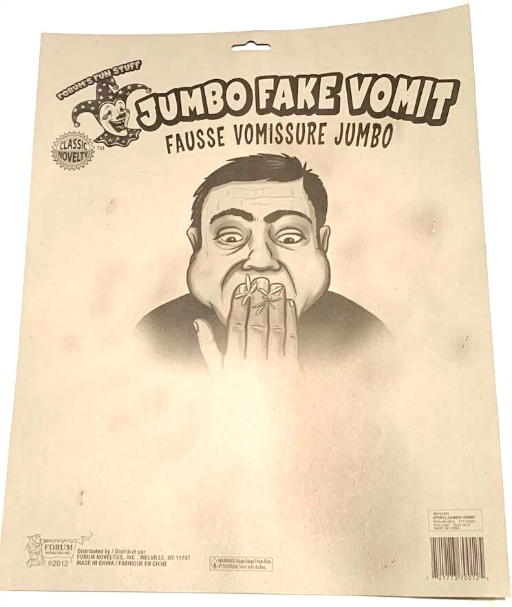 WHAT , HUGE 14 INCH FAKE VOMIT - G - US $0.99 dresscodeapparels.com