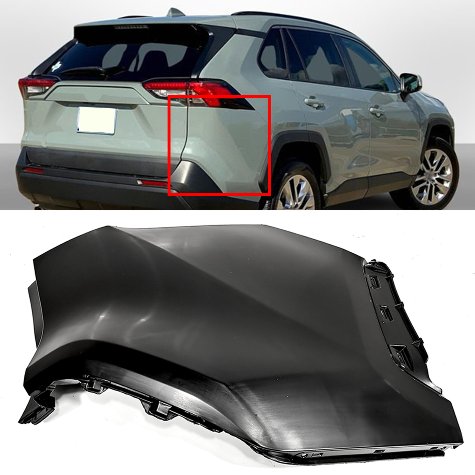 For 2019 2020 2021 2022 2023 Toyota RAV4 Rear Bumper Side Cover ...