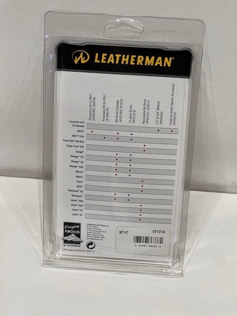 Leatherman Bit Kit 931014 40-Bit Assortment for Leatherman Bit Drivers ...