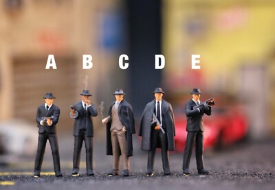 Miniature Figure Mafia Bos Scale H0 1/87 or Scale 1/64 Hotwheels | eBay