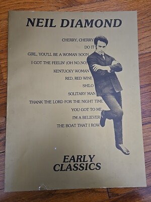 Neil Diamond Early Classics 1978 Songbook Piano Vocal Guitar Chords | eBay