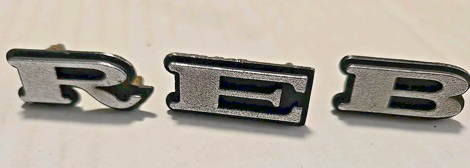 Vintage 1966 67 AMC REBEL Letters Chrome Emblem .5 x 1.25 Inch | eBay