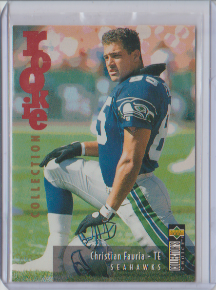1995 Collector's Choice Update Rookie #U56 Christian Fauria Seattle ...