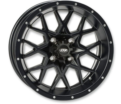 ITP Wheel Hurricane F/R Matte Black 12x7 4/110 5+2 ATV UTV SXS ...