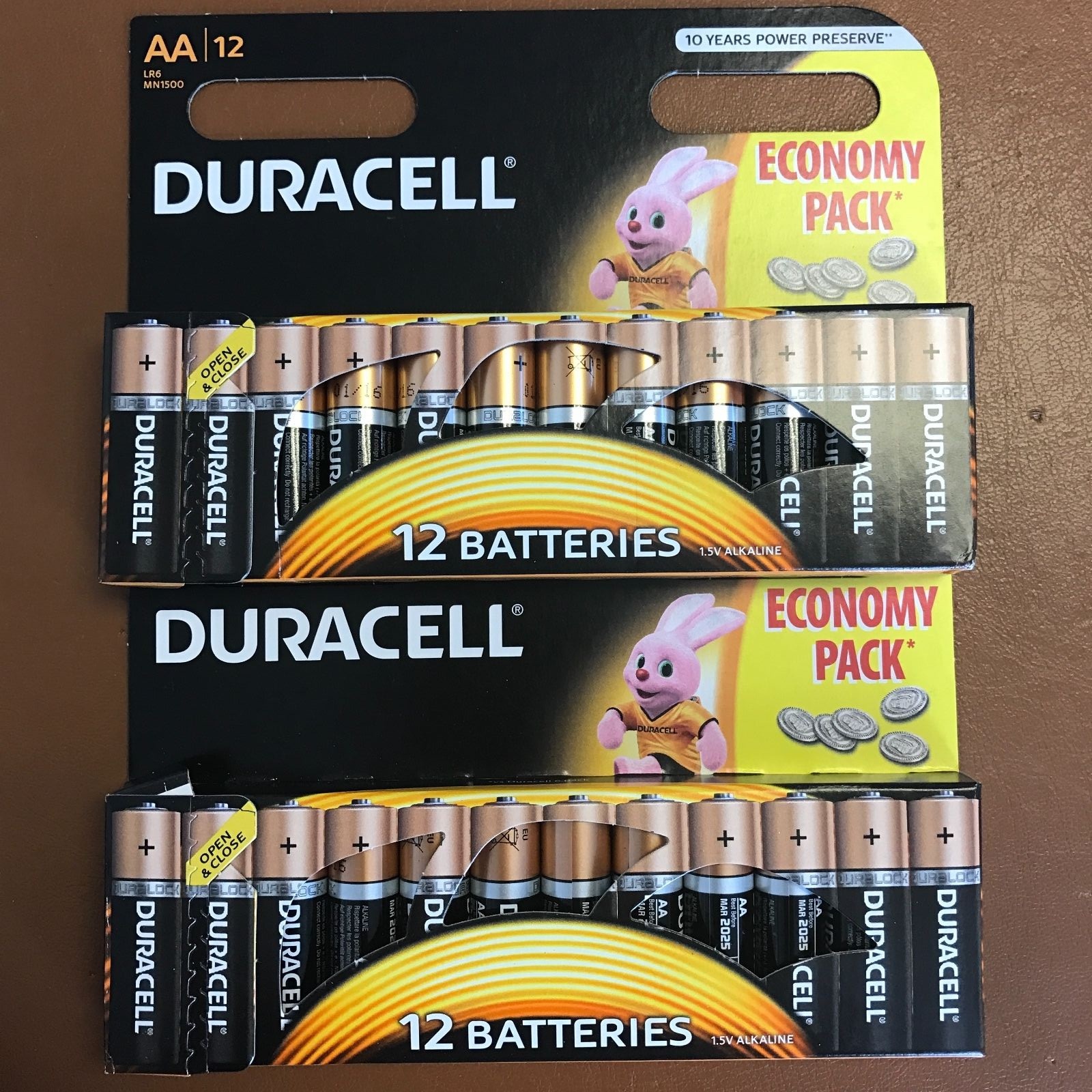 36 x Duracell AA Long Lasting Power Alkaline Batteries DURALOCK LR6 ...