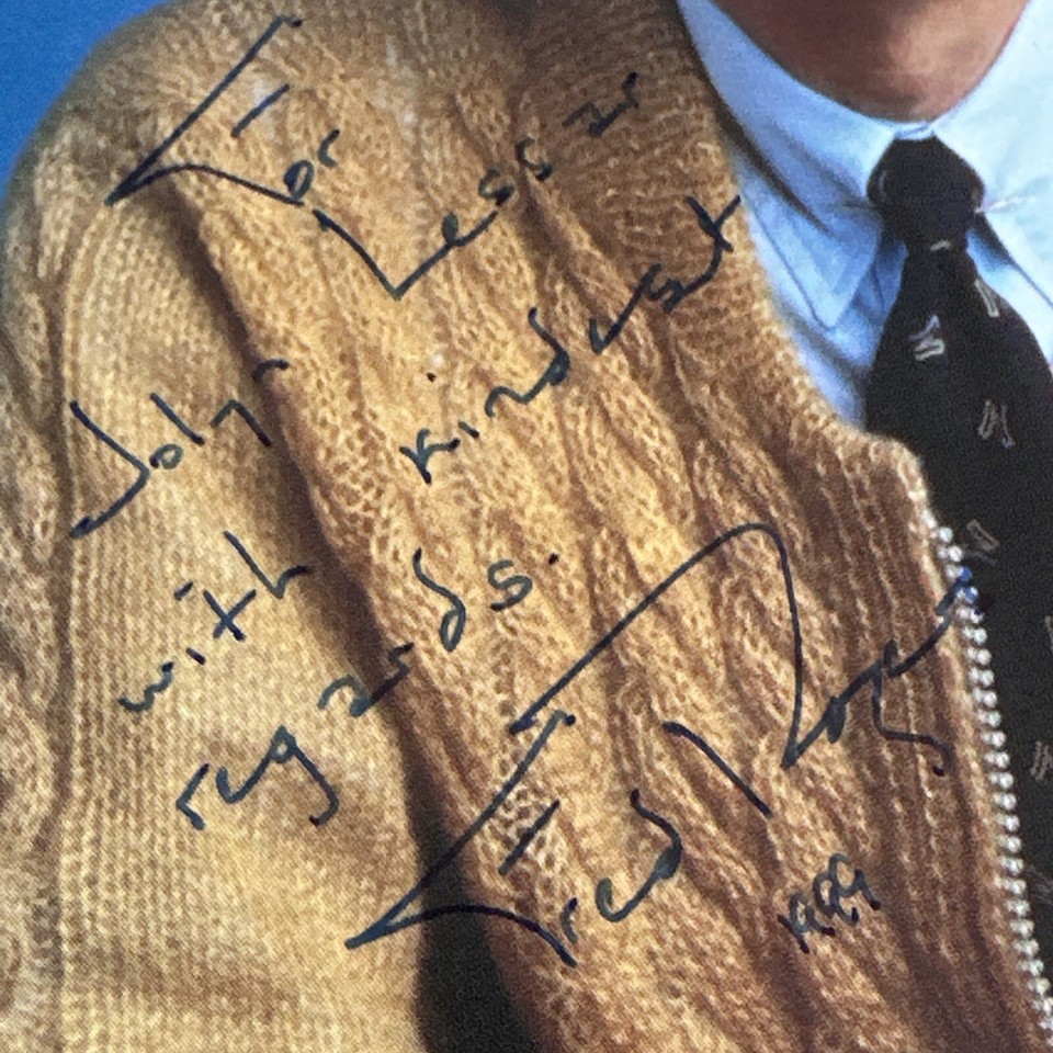 Mr. MISTER FRED ROGERS Autographed Signed 5x7 Photo Neighborhood | eBay