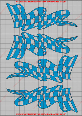 CKR9401PT Checker Flags General Paint Mask/ Stencil Kit | eBay