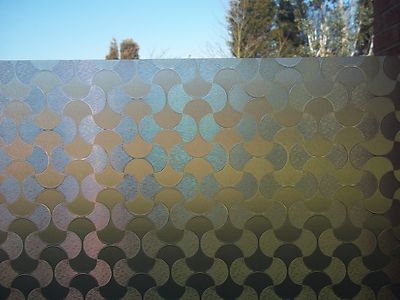 PRIVACY FROSTED GLASS BALOON PATTERNED STATIC CLING STICKY BACK VINYL ...
