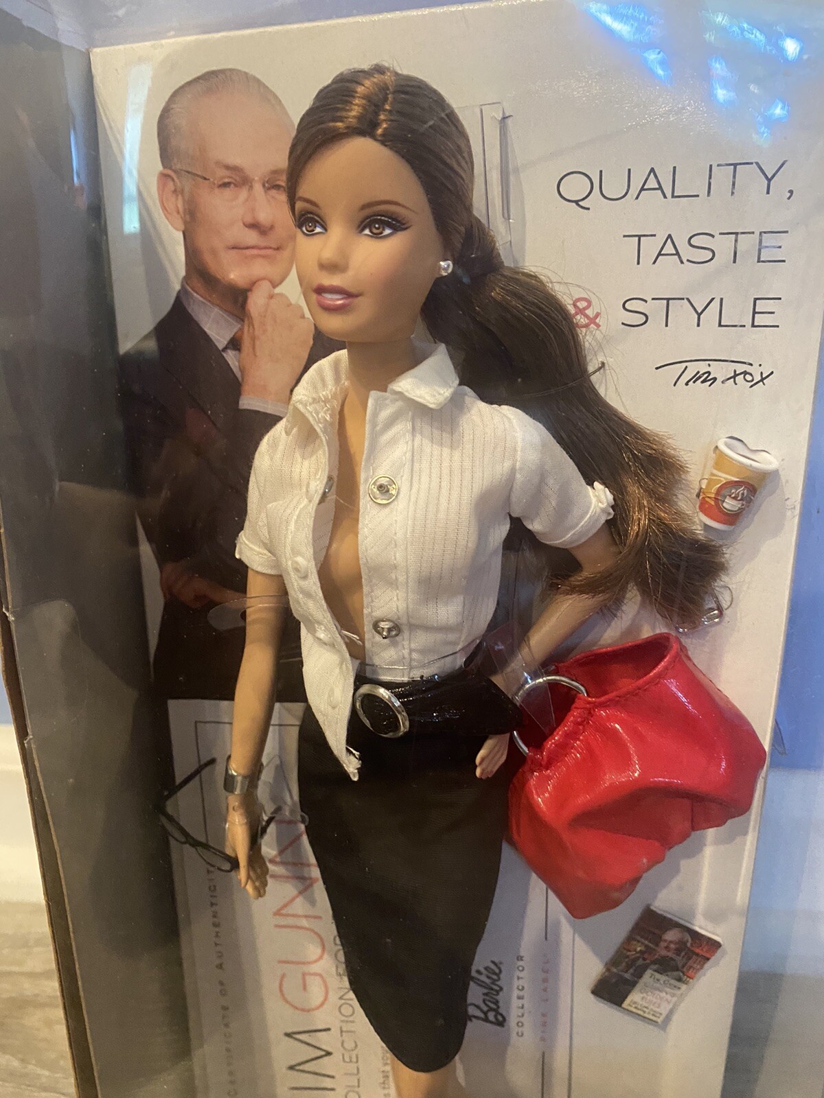 READ AD 2012 Tim Gunn Barbie Collection Brunette Model Muse Pink Label ...
