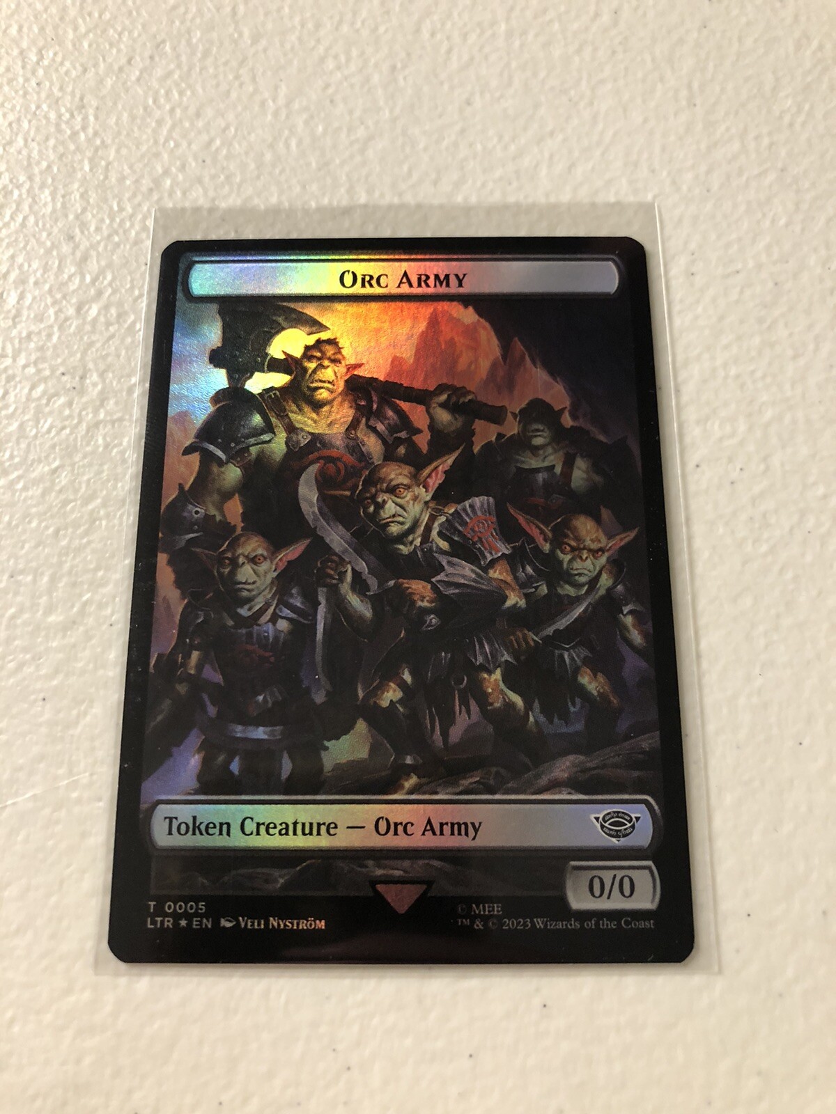 Orc Army 005 Food 010 Foil Token Lord Of The Rings LTR MTG Magic Pack ...