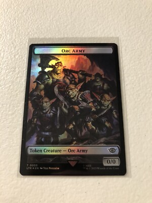Orc Army 005 Food 010 Foil Token Lord Of The Rings LTR MTG Magic Pack ...