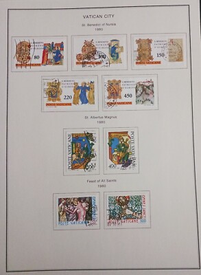 VATICAN - 1980 - LOT OF STAMPS ON ALBUM PAGE - USED & MH | eBay