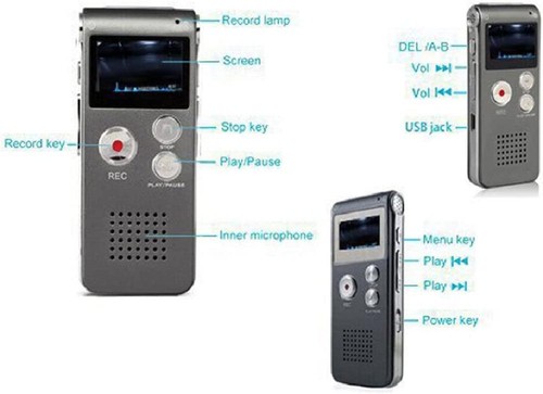 Paranormal Ghost Hunting Equipment Digital EVP Voice Activated Recorder ...