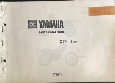 Yamaha genuine-parts book XT200 J 1982 | eBay Australia