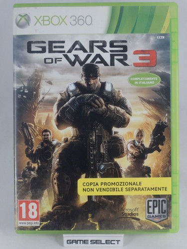 Gears Of War 3 Microsoft Xbox 360 Pal Promo Promotional Copy Not For ...