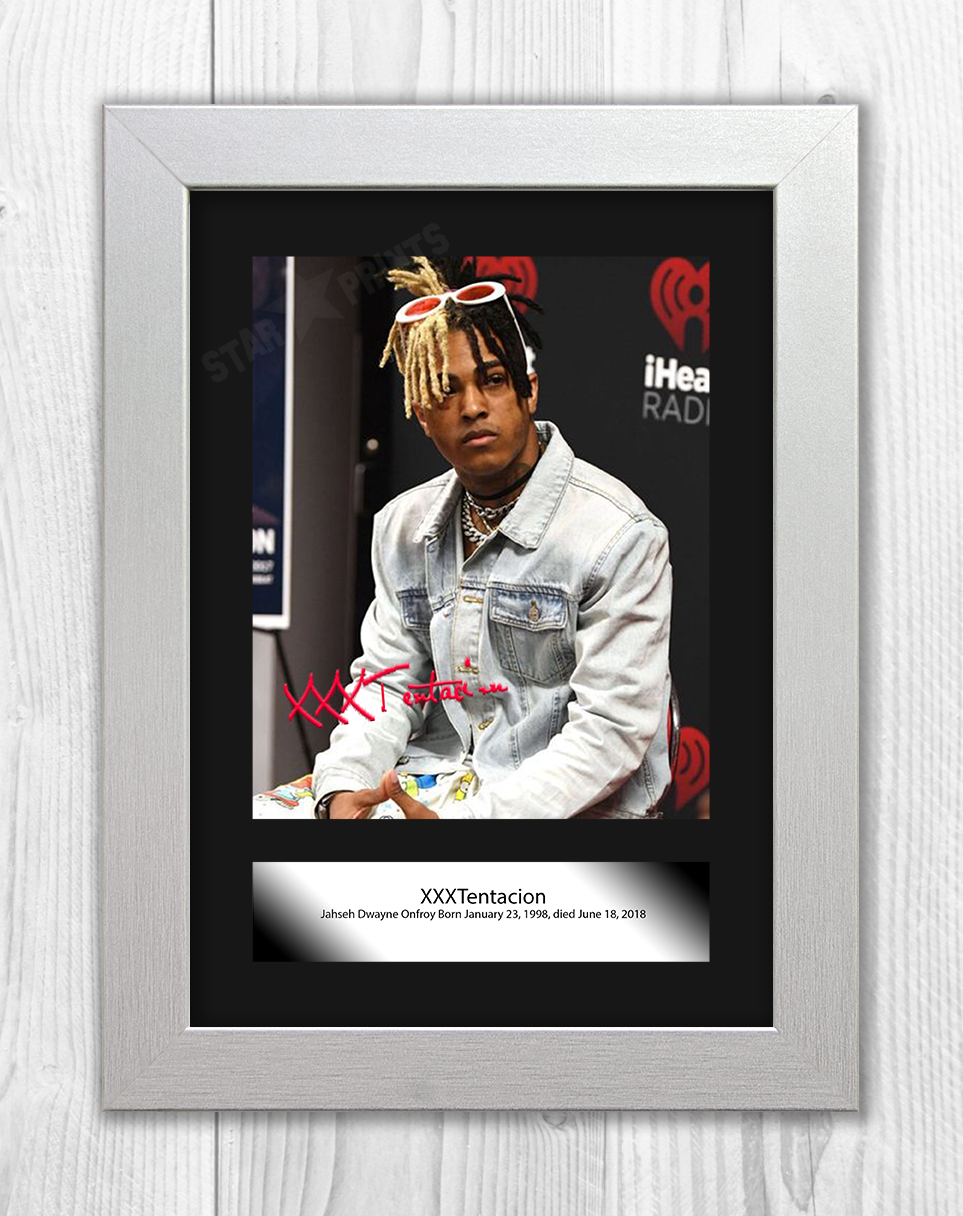 XXXTentacion (7) A4 signed mounted photograph picture poster. Choice of ...