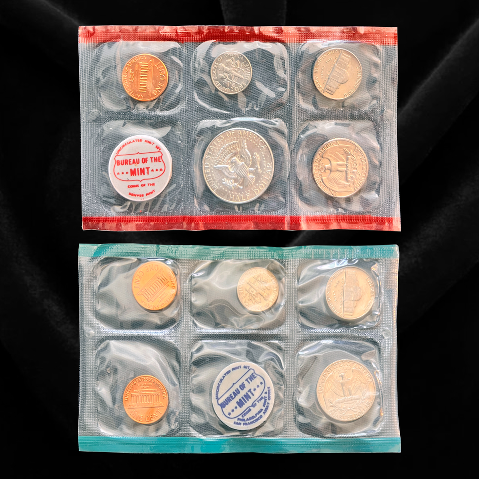 1970 U.S. Mint Uncirculated Coin Set - Denver & Philadelphia Mints | eBay