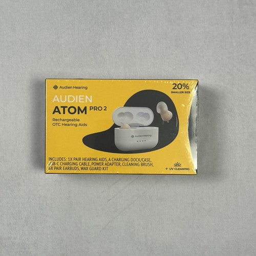 Audien ATOM PRO 2 Wireless Rechargeable OTC Hearing Aid | eBay