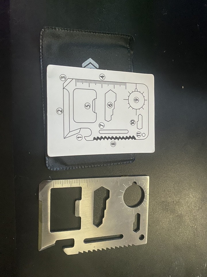 Multi-Tool Card Size Pocket Survival Multi-Tool knife Camping Gadget ...