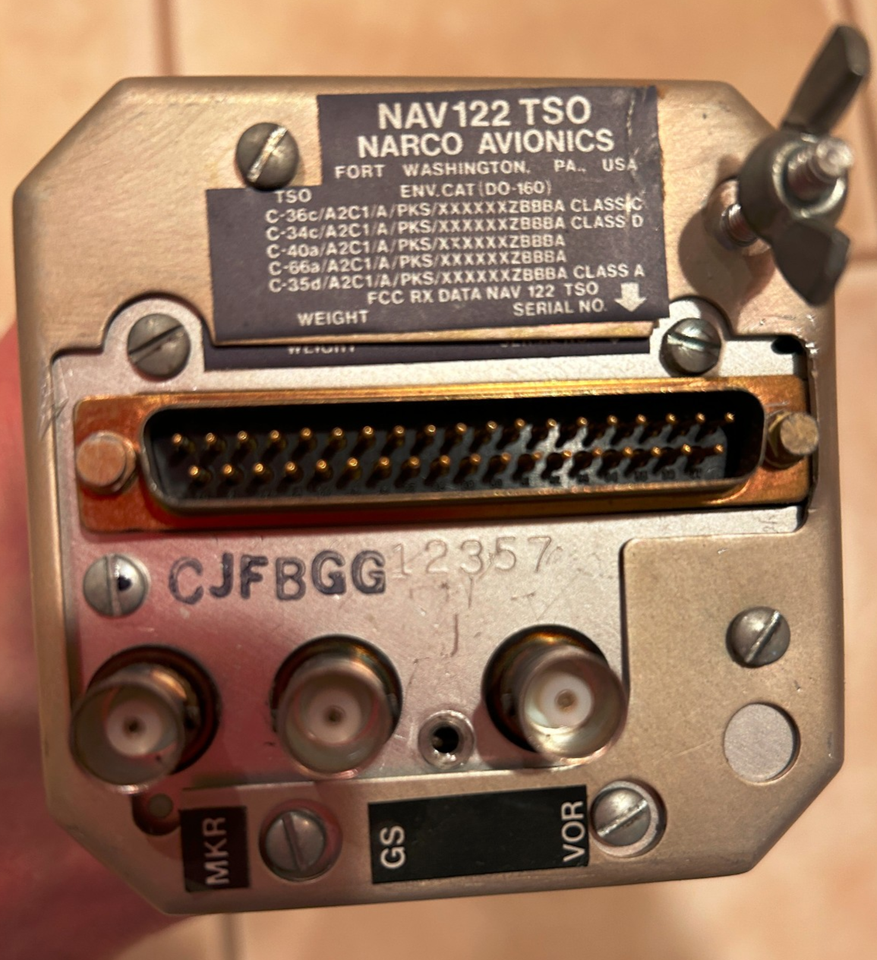 Narco VOR/LOC/GS/MRK NAV 122 Receiver | eBay