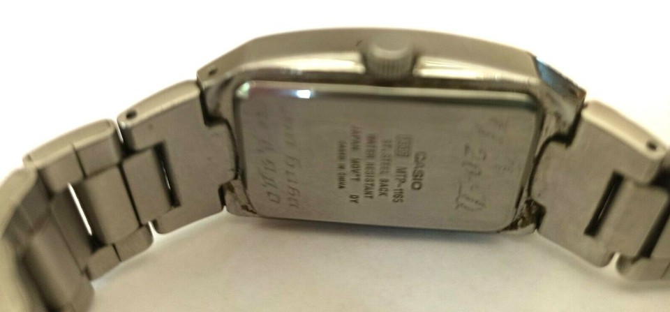 Casio MTP-1165 Mens Watch Stainless Steel Quartz Movement Miota Japan ...