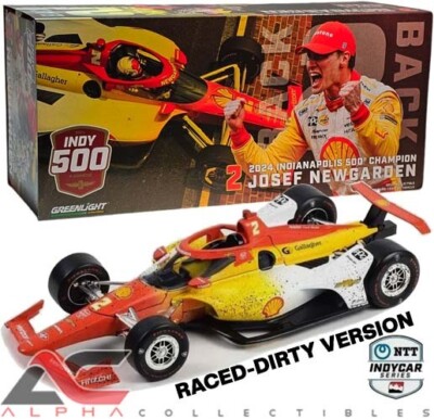 GREENLIGHT 11258 1:18 2024 #2 JOSEF NEWGARDEN (SHELL) INDY 500 WINNER ...
