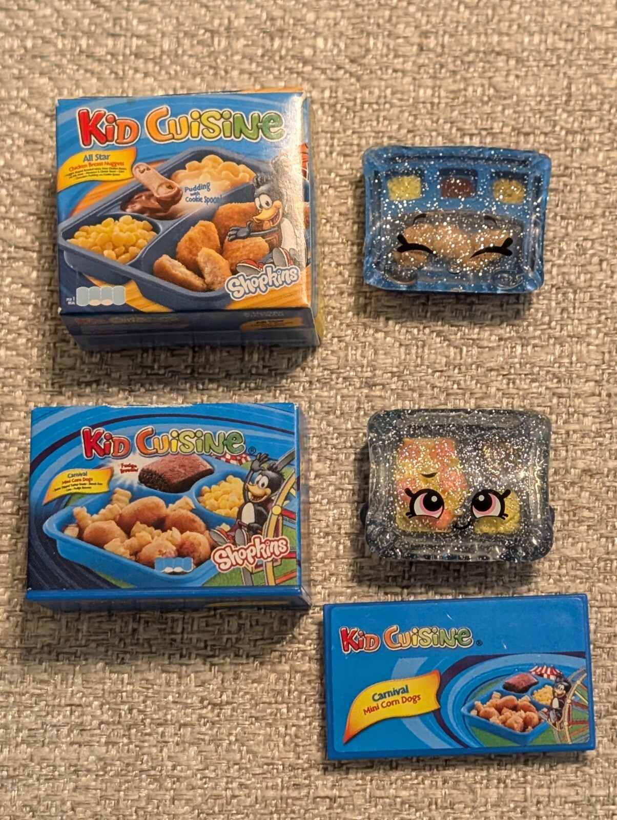 Shopkins Set Of 2 Glitter Edition Kids Cuisine Meals Corn Dog Chicken ...