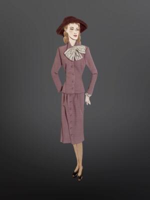 1940's Costume Designer Betty Brader-Ashley Paper Doll Fabric Original ...