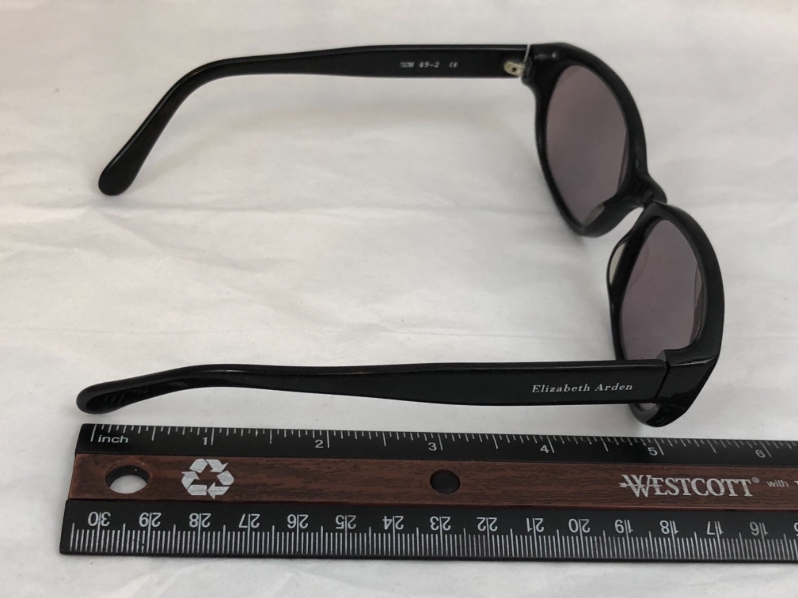 Elizabeth Arden Sun 49 2 Black Frame Black Lens Sunglasses | eBay