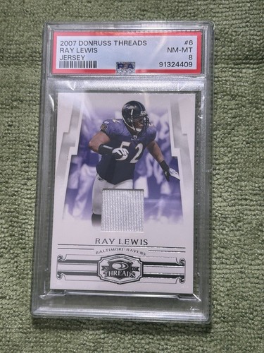 Ray Lewis 2007 Donruss Threads Game used patch card #65/250 | eBay
