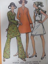 Uncut McCall's Pattern 9647 Dress Tunic Pants Size 16 Bust 38 Vintage ...