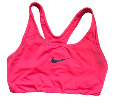 Nike Dri-Fit Sports Bra Dri Fit Razorback Activewear Swoosh Coral Small ...