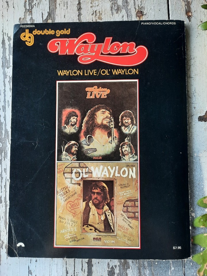 Waylon Live/Ol' Waylon Songbook Pictorial Double Gold P0224SMA 1977 | eBay