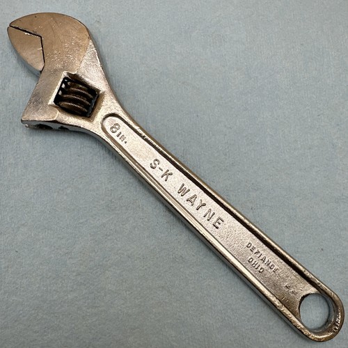 Vintage SK Wayne 8” Adjustable Wrench Defiance Ohio USA | eBay