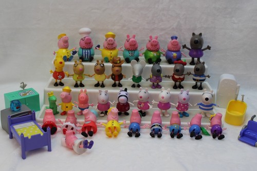 Peppa Pig & Friends 34 Figures Grandpa Dad George Mixed Lot Toys Play ...