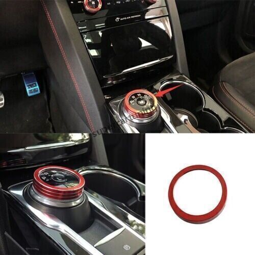 Red Aluminum Console Gear Shift Knob Ring Fit For Ford Escape Kuga 2020 ...