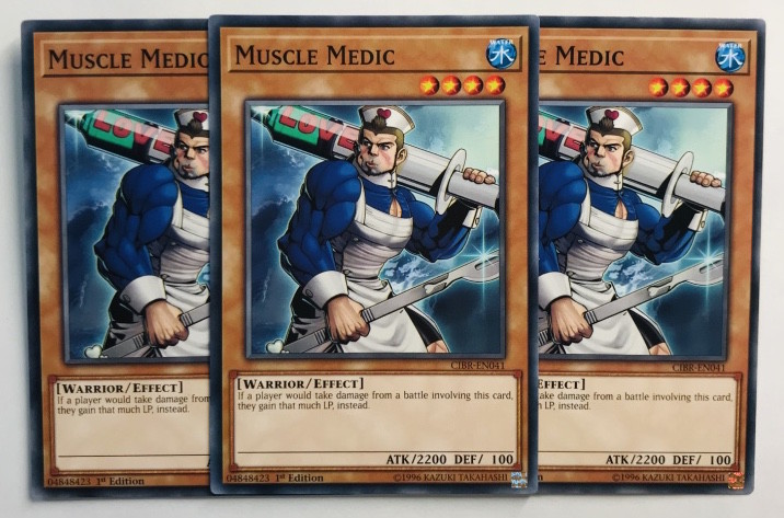 Yu-Gi-Oh! CIBR-EN041 - 3 x Muscle Medic - 1st edition - Common - Short ...