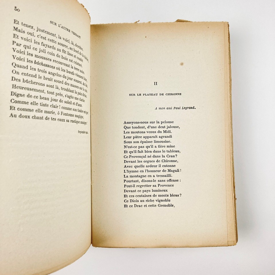 ADRIEN CHEVALIER : SUR L'AUTRE VERSANT . ENVOI SIGNÉ . SANSOT, 1924 ...
