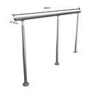 60-240cm Long Cross Bars Handrail Post Kit Safety Step Balustrade Grab ...
