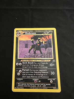Pokemon Card - Umbreon Neo Discovery 32/75 Rare | eBay