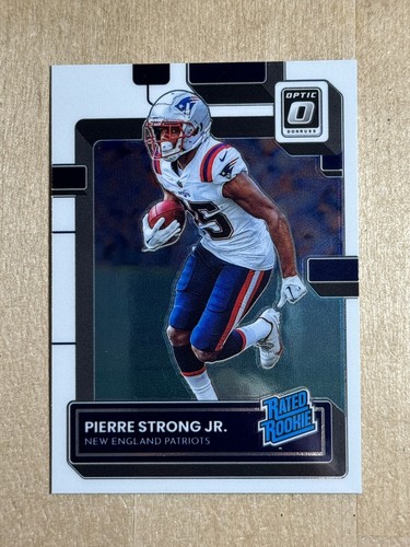 2022 New England Patriots ROOKIE Pierre Strong Jr. Panini Donruss Optic ...