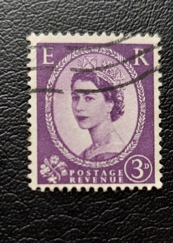 Great Britain 1958 Queen Elizabeth II Deep Liliac 3d British Stamp. | eBay
