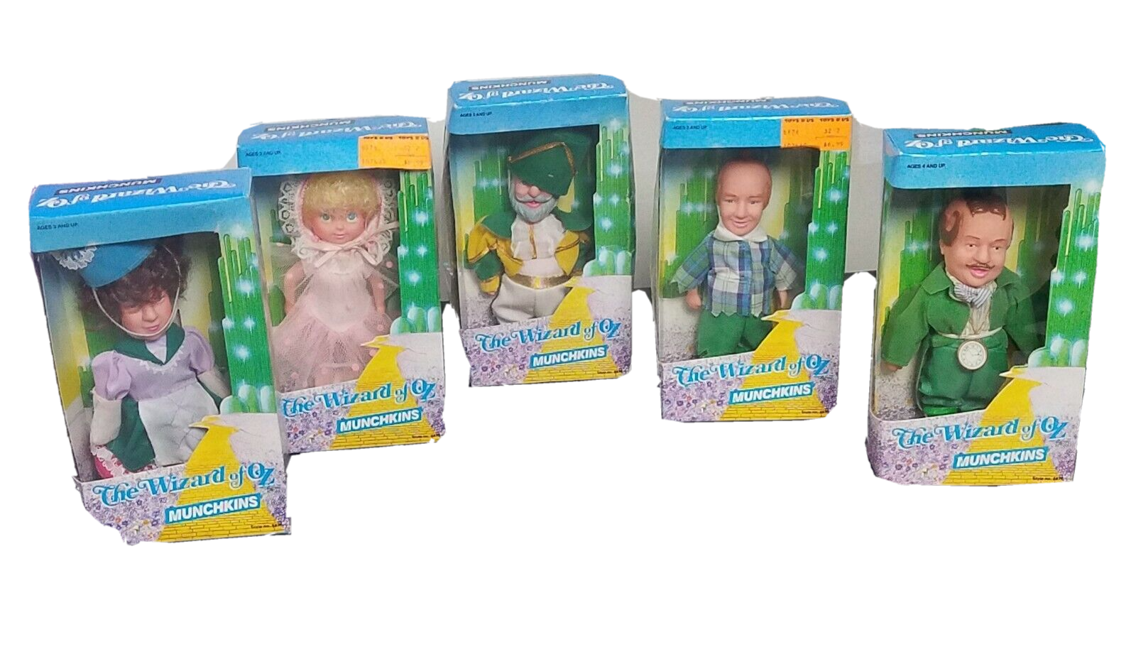 Wizard of Oz Dolls Winkie Guard Barbie / Munchkins Witch Glinda 1988 ...