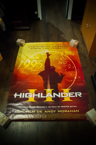 HIGHLANDER 3 Rolled French Grande Vintage Movie Poster Original 1994 | eBay